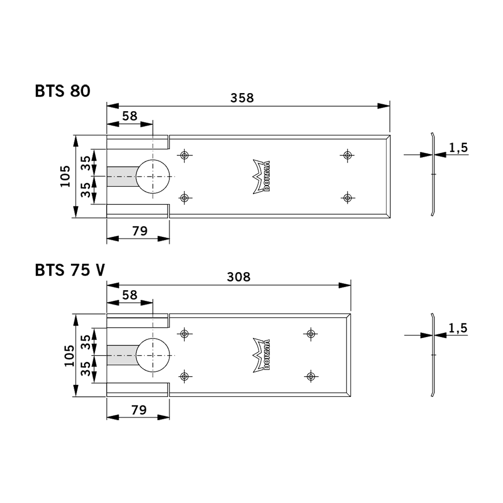 DORMA BTS 80 Bodentürschliesser | bestellen