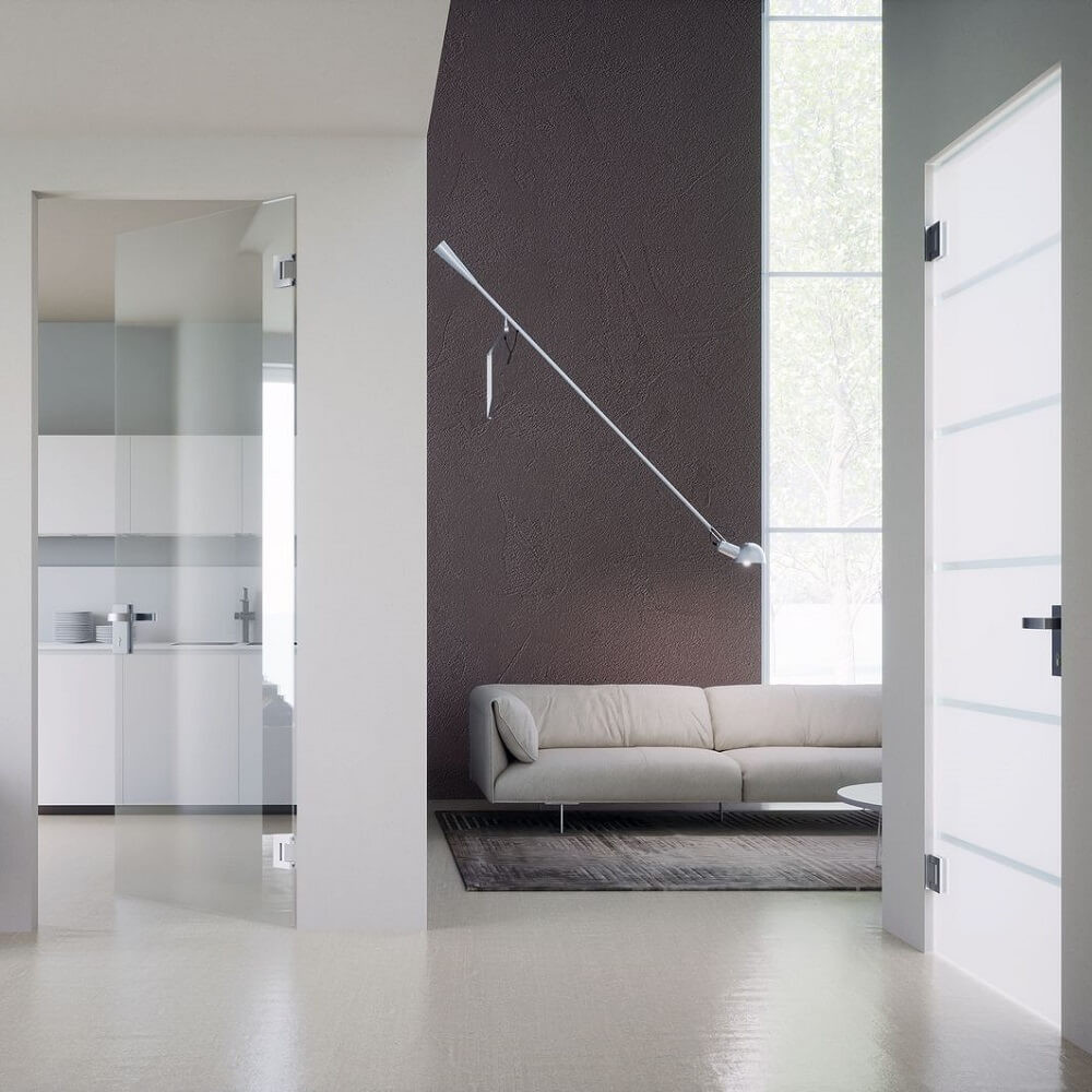 SIMONSWERK Biloba Originale 90° Pendeltürband für Glas