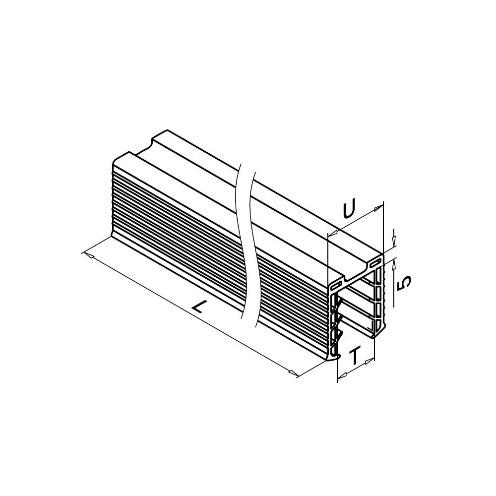 Gummieinlage für U-Profil für Ganzglasgeländer | bestellen